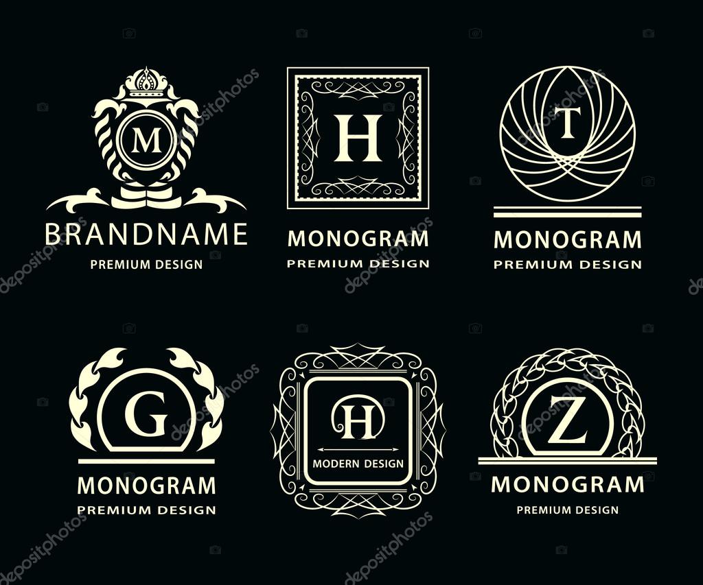 Initial M Monogram Clip Art