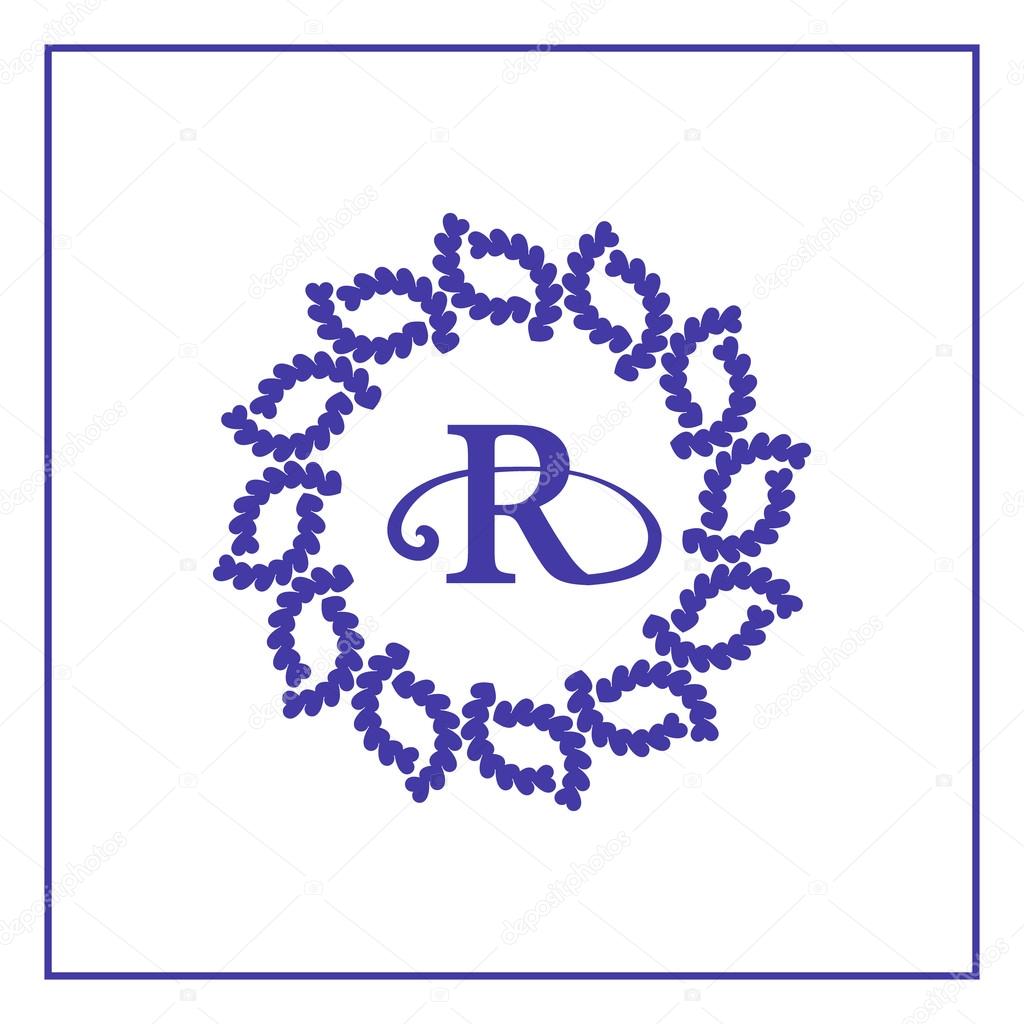 Monogram design elements, graceful template. Calligraphic elegant line ...