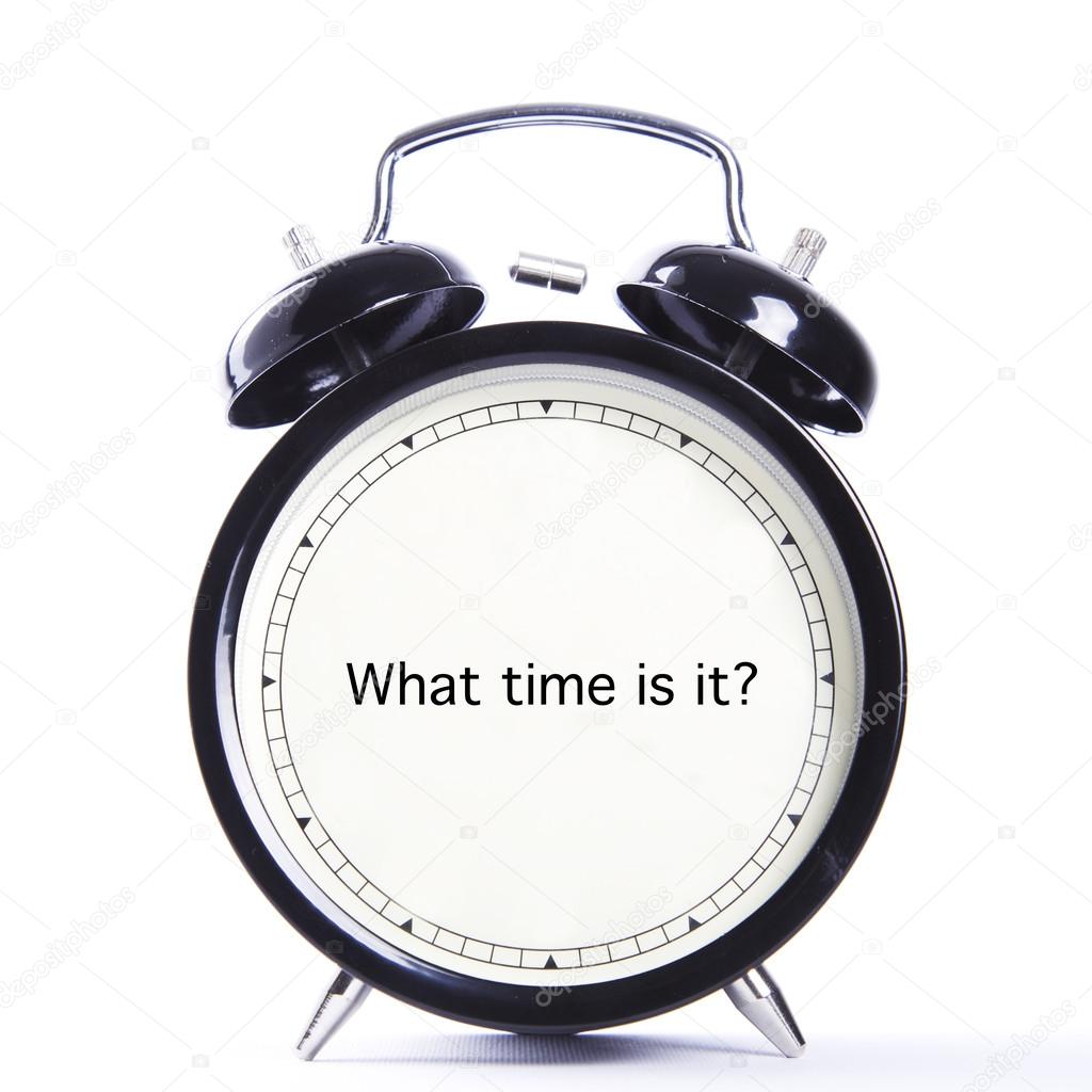 What time is it ? — Stock Photo © Alefoto76 #60053255