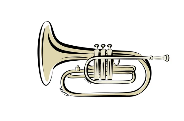 kreslený mosazná trubka — Stock Vektor © Seamartini #44103469