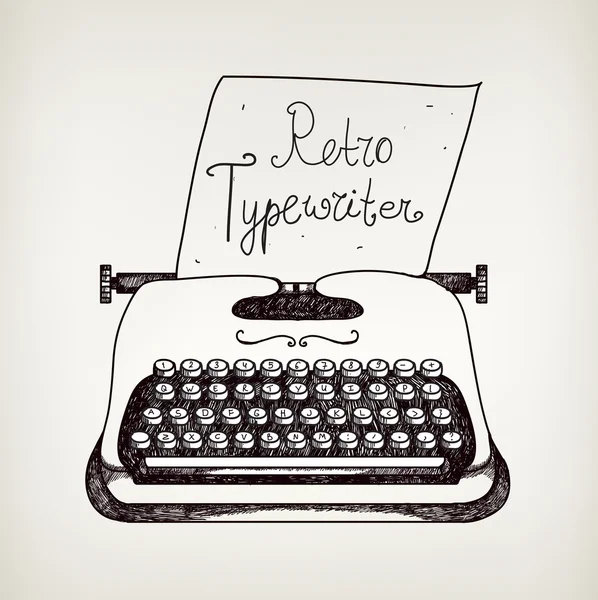 Typewriter illustration Stock Vectors, Royalty Free Typewriter ...