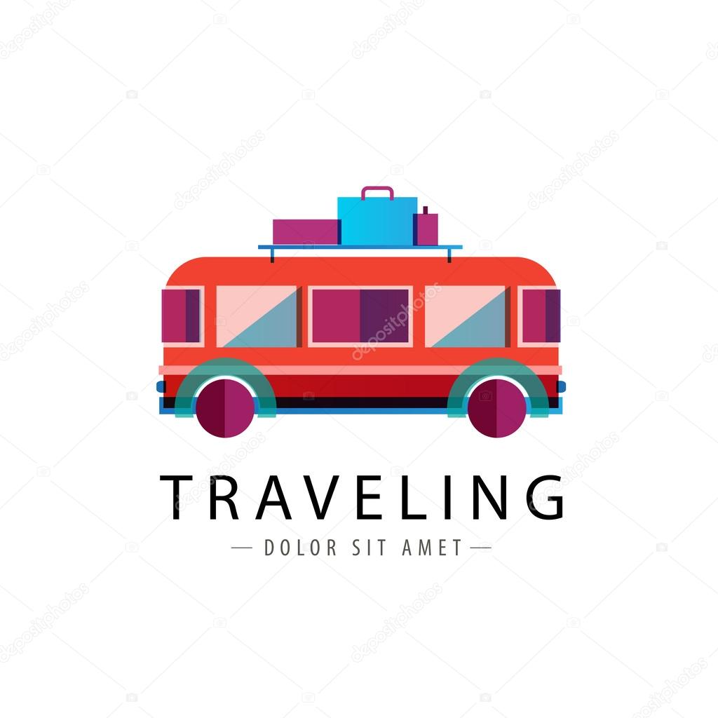 Foto: logo bus | Logo retro bus — Vector de stock © Marylia #61533991