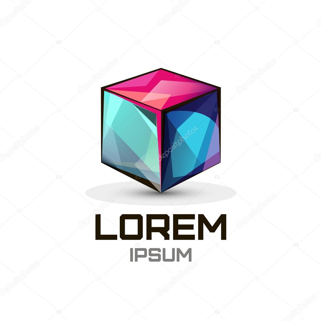 Vector colorful cube logo, icon isolated — Stock Vector © Marylia #71700021 Vector colorful cube logo, icon isolated — Stock Vector © Marylia #71700021