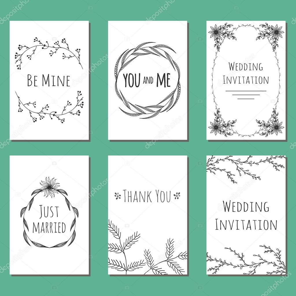 Cute hand drawn cards, Stock Vector Image by ©julymilks #74750911
