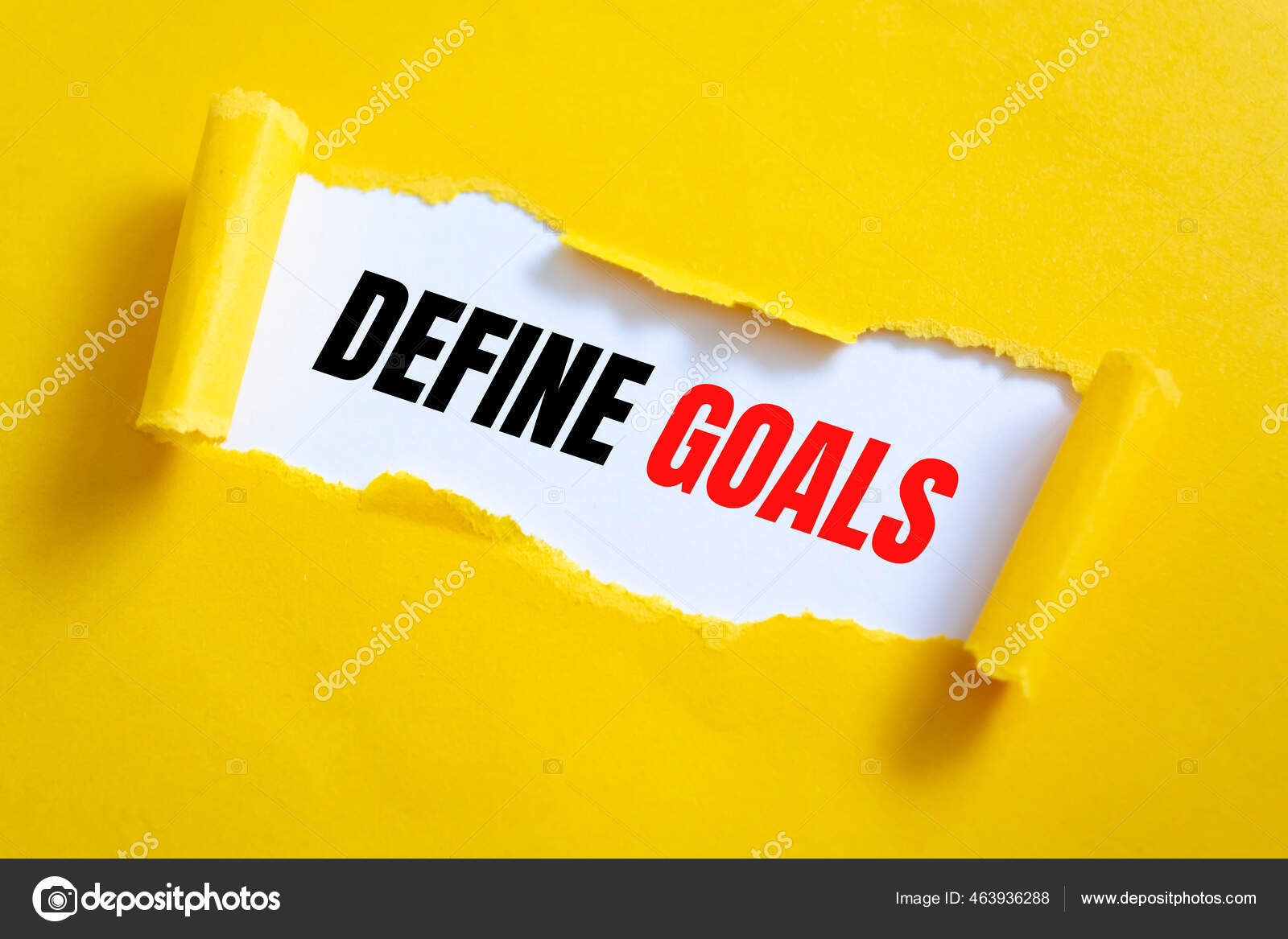 Text Sign Showing Define Goals — Stock Photo © Uuganbayar.B #463936288