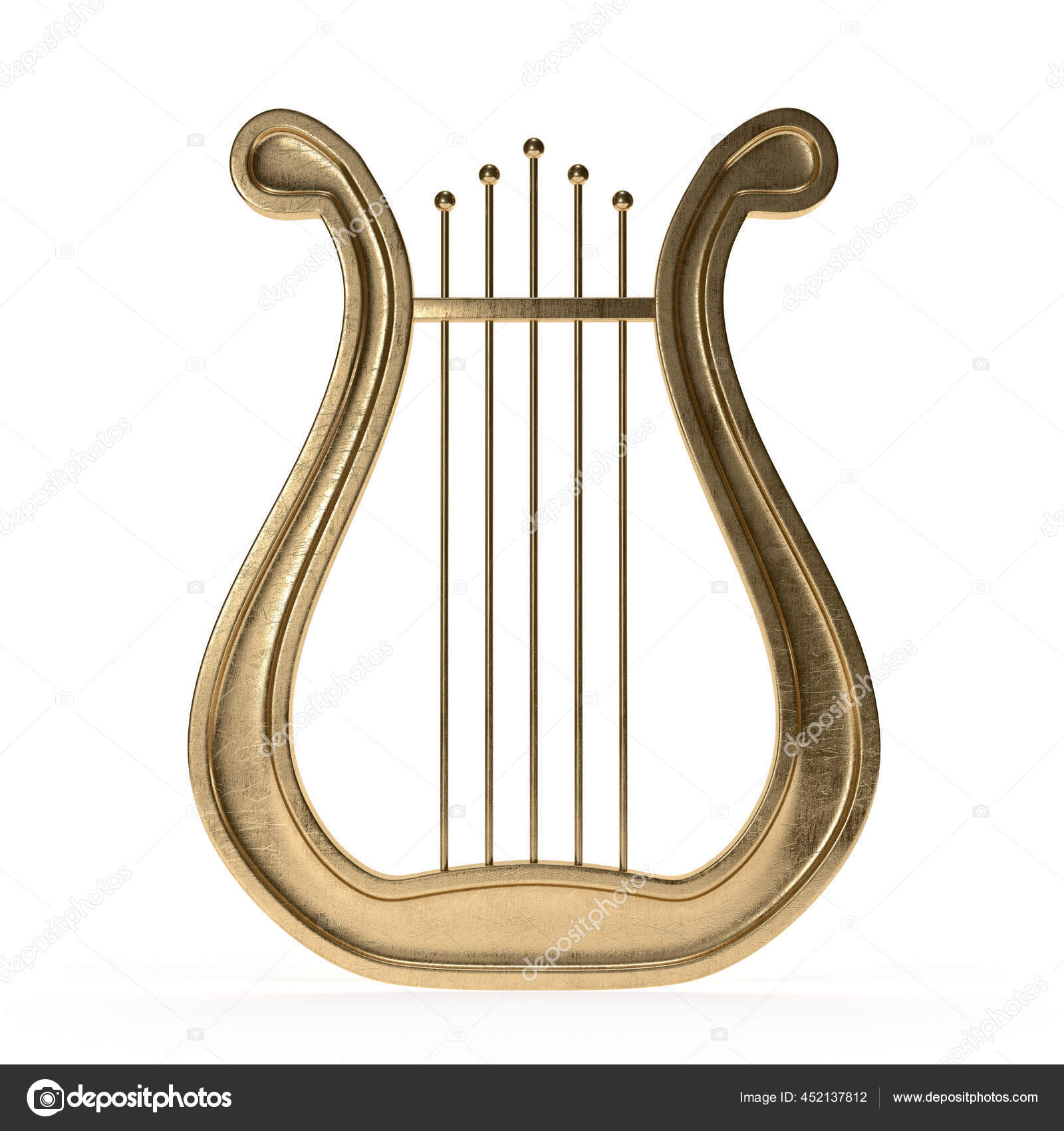 Ancient Lyre Rendering — Stock Photo © woverwolf #452137812
