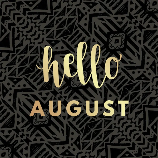 Hello august Vector Art Stock Images | Depositphotos