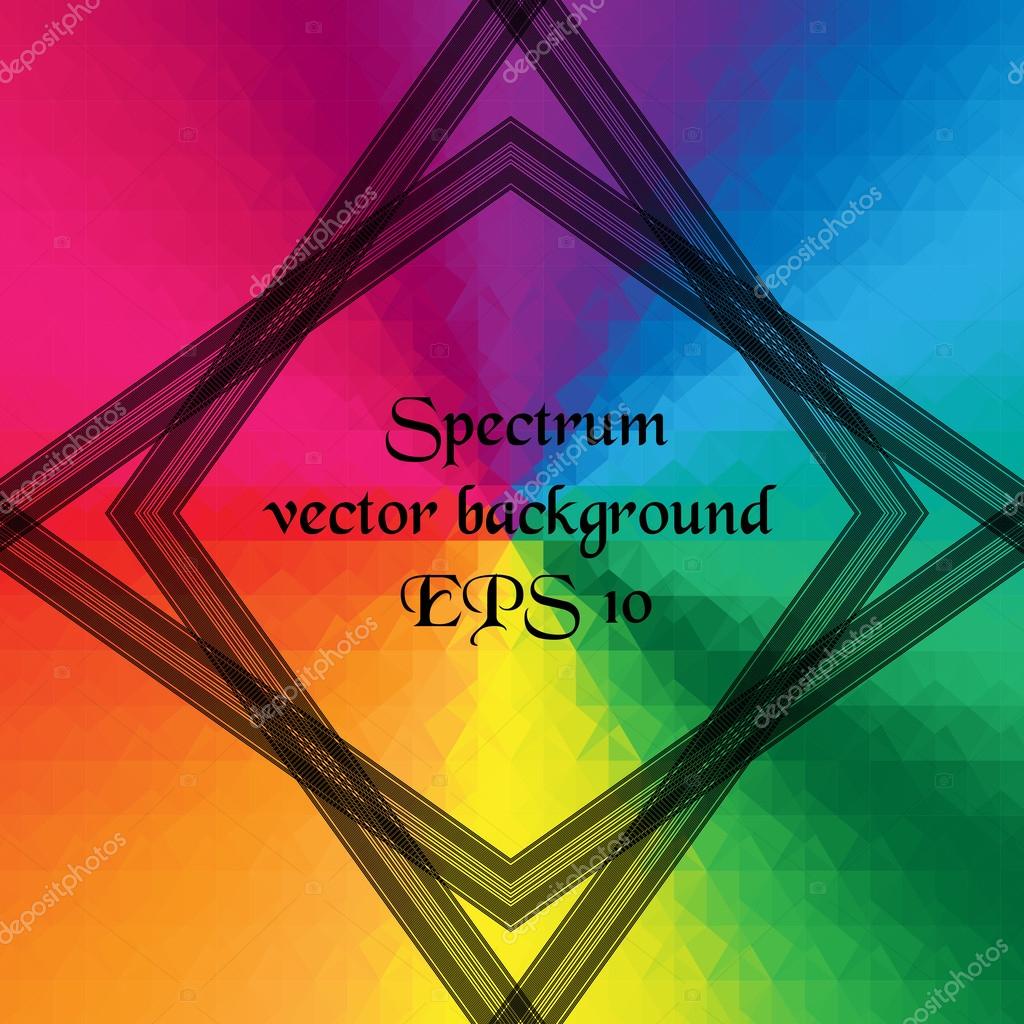 Spectrum background with decorative frame. Stock Vector by ©OlhaKostiuk ...