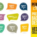 Set of hand drawn style badges and elements Stock Vector Image by ...