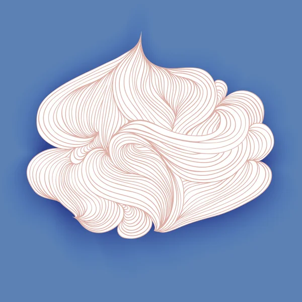 Fancy cloud made lines, vector isolated object Stock Vector Image by ...