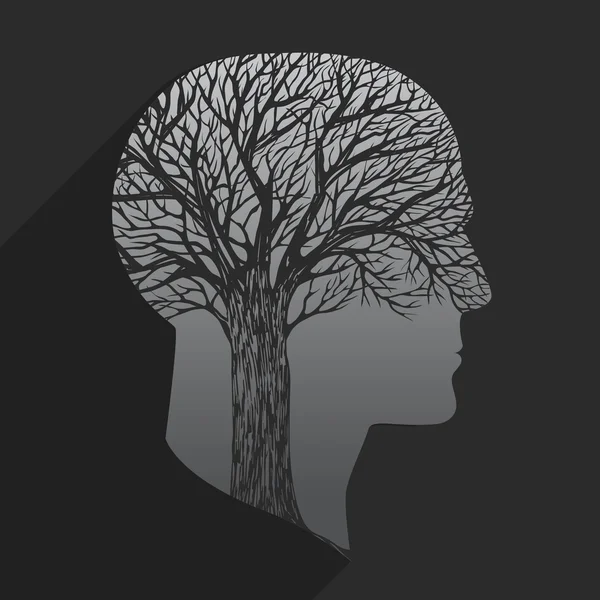 Human head tree Vector Art Stock Images | Depositphotos