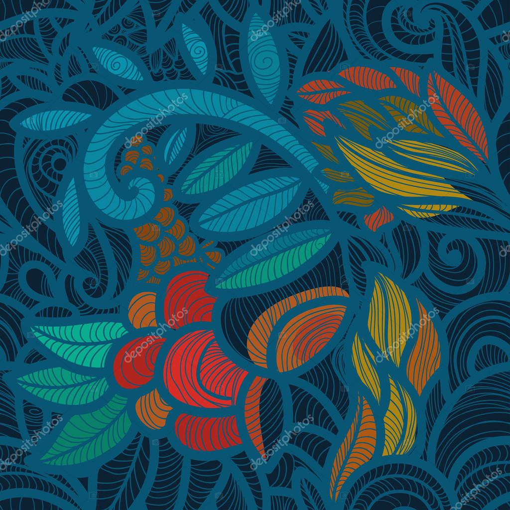 Seamless texture with abstract flowers Stock Vector by ©VectorStory ...