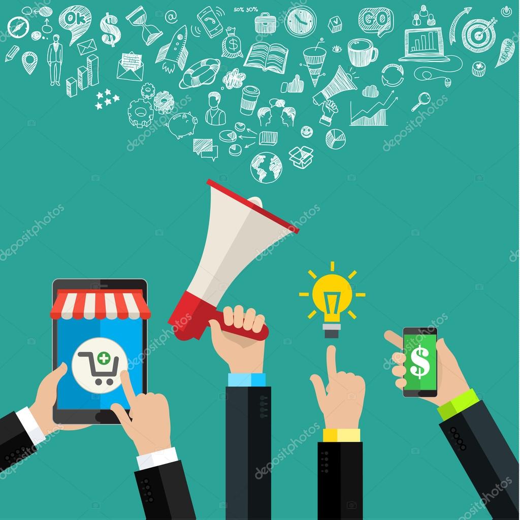 Digital marketing concept Stock Vector by ©VectorStory 87347676 Digital marketing concept Stock Vector by ©VectorStory 87347676