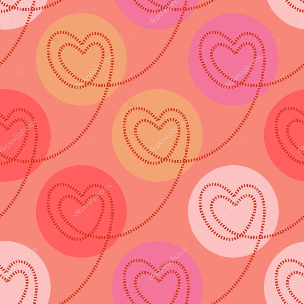 Polka dot hearts seamless pattern Stock Vector Image by ©anfisa ...