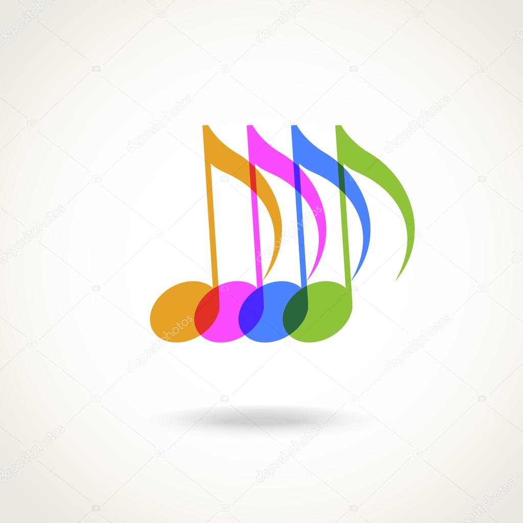 Music icon with color notes Stock Vector Image by ©anfisa_focusova ...