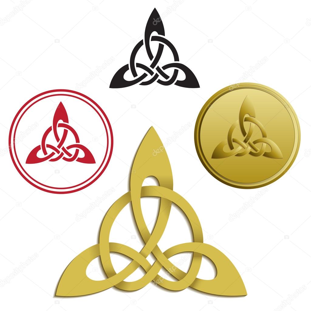 Triskele, triskelion, Grecia antigua y símbolo celta. Imagen vectorial ...