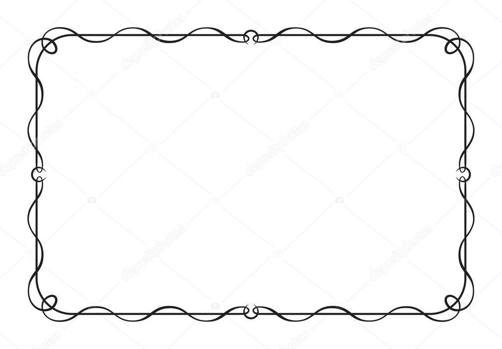 Decorative black rectangular frame. Stock Vector by ©SvetlanaParsh ... Decorative black rectangular frame. Stock Vector by ©SvetlanaParsh ...