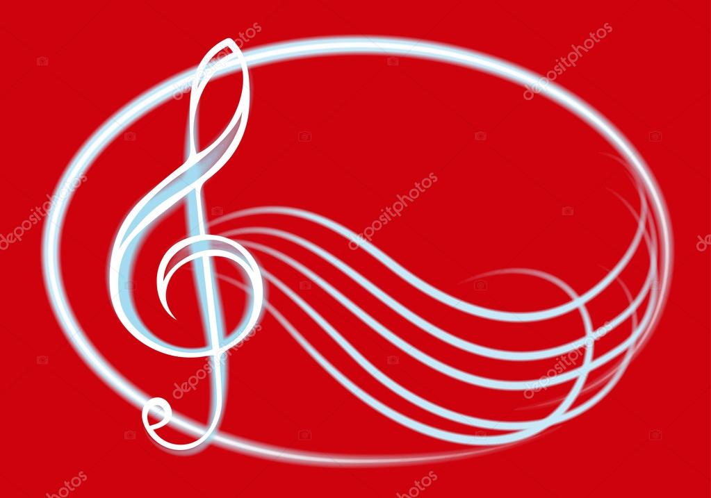 Logo with a treble clef. ⬇ Vector Image by © SvetlanaParsh | Vector ...