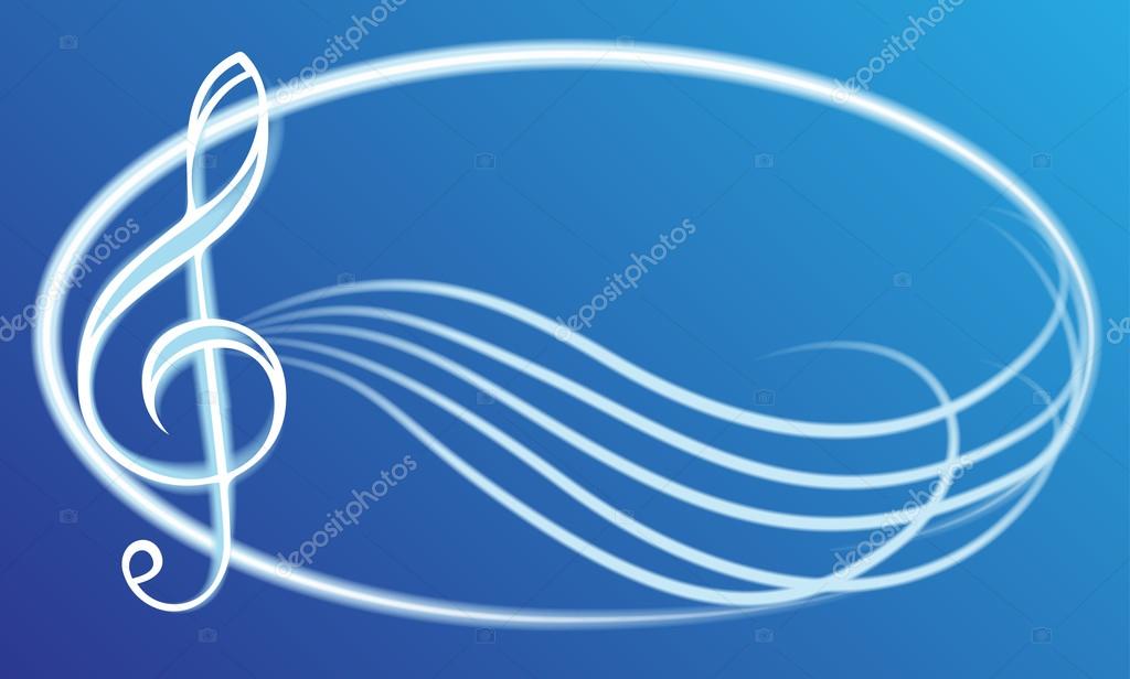 Logo with a treble clef. — Stock Vector © SvetlanaParsh #88307220