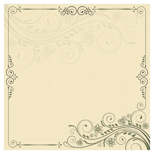 Decorative frame with swirls and leaves. A4 page format. Stock Vector ...