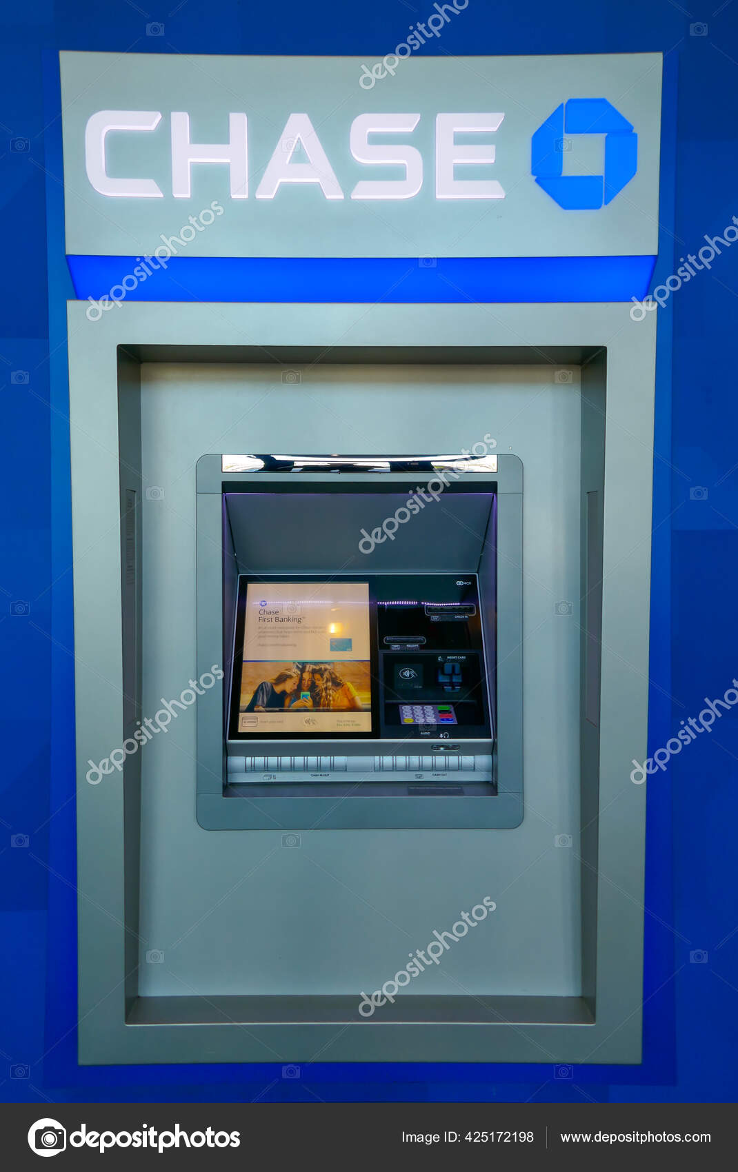 Chase Bank Atm Machine Isolated Automated Teller San Francisco 2020 ...