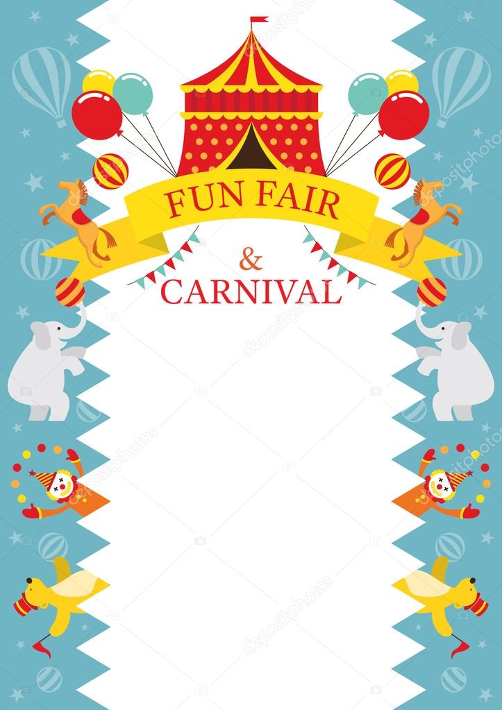 Fun Fair, Carnival, Circus, Frame Stock Vector Image by ©muchmania ...