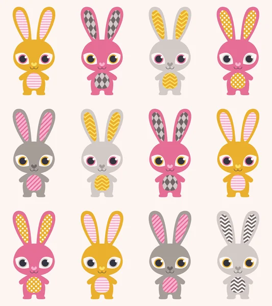 Rabbits pattern Stock Vector by ©kidstudio852 59160807