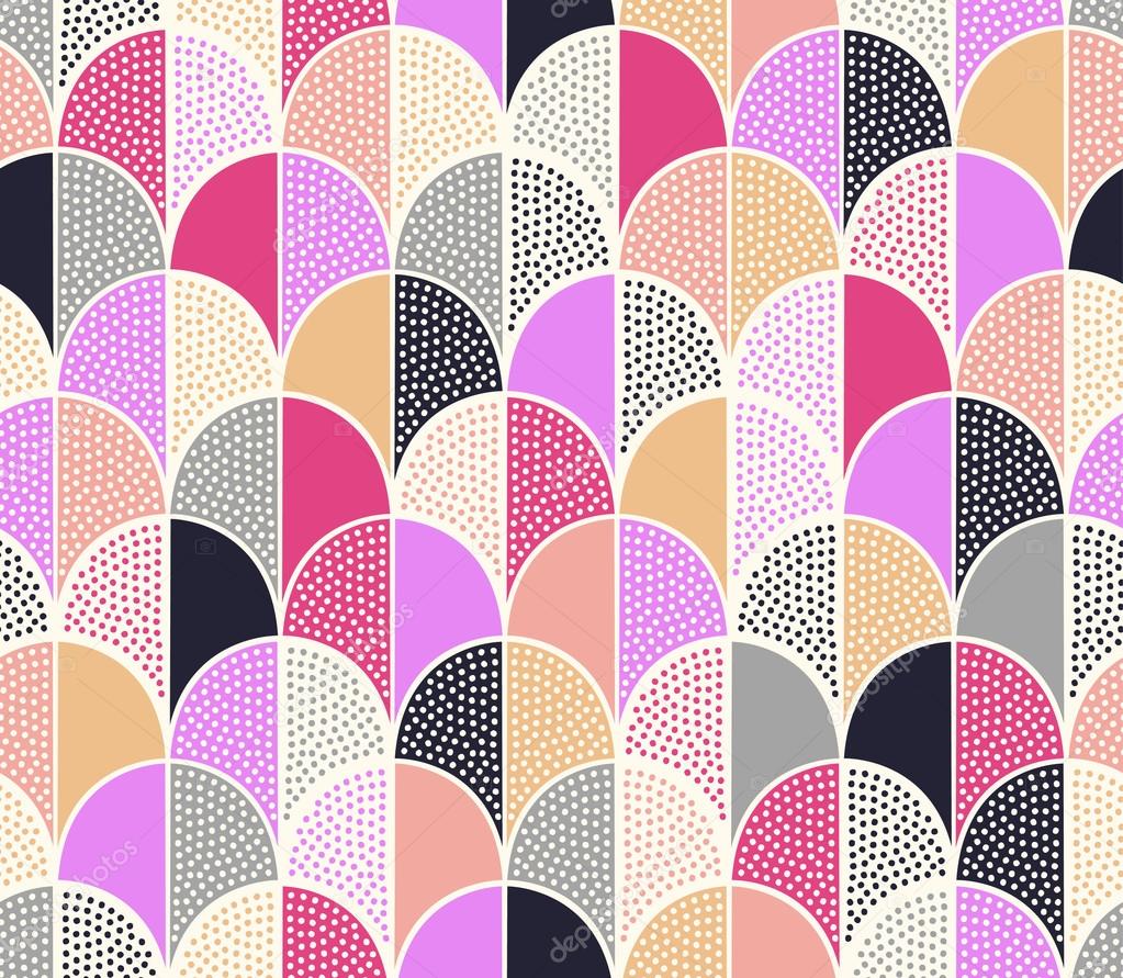 Seamless dots geometric pattern Stock Vector by ©kidstudio852 66034793