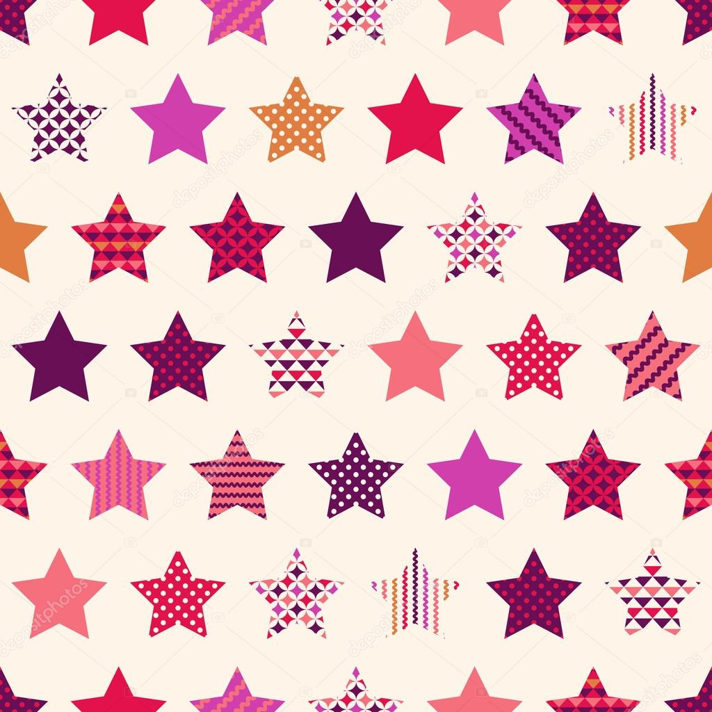 Geometric stars pattern — Stock Vector © kidstudio852 #82892790