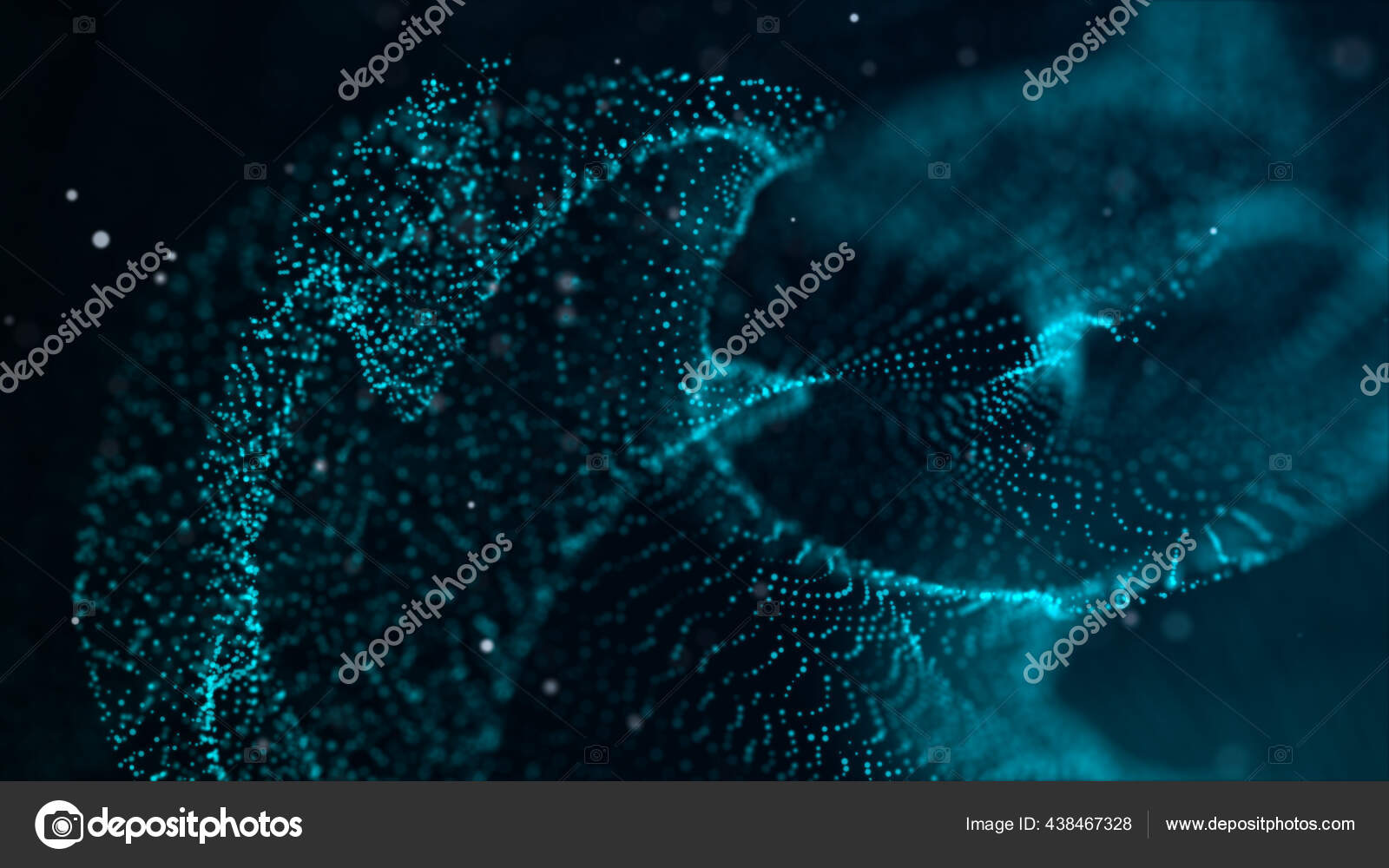 Abstract Particle Vortex Futuristic Dynamic Wave Moving Space Explosion ...