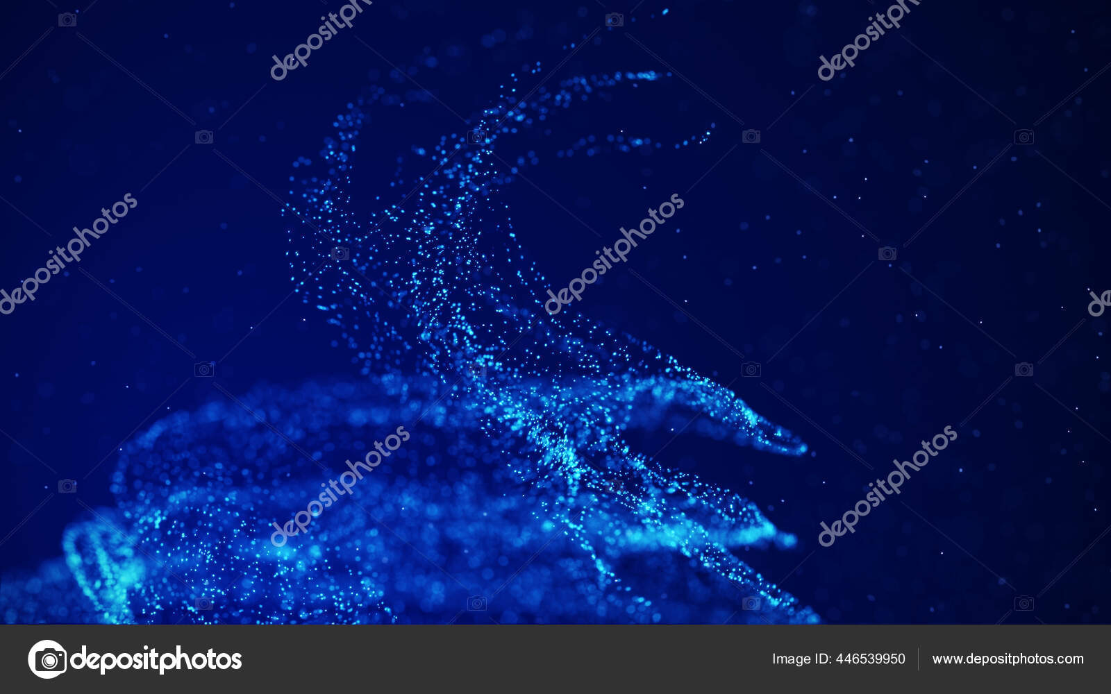 Abstract Particle Vortex Futuristic Dynamic Wave Moving Space Explosion ...