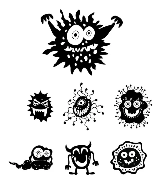 Black monster Vector Art Stock Images | Depositphotos