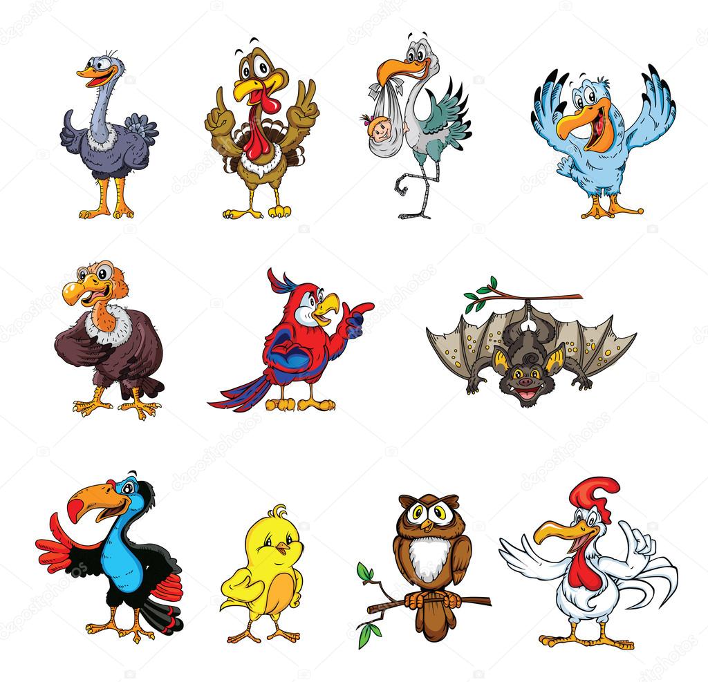 Alas de aves Colección Animal Vector de stock #58432193 de ©imazyreams