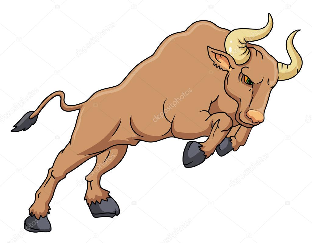 Vector bull — Stock Vector © imazyreams #58432229
