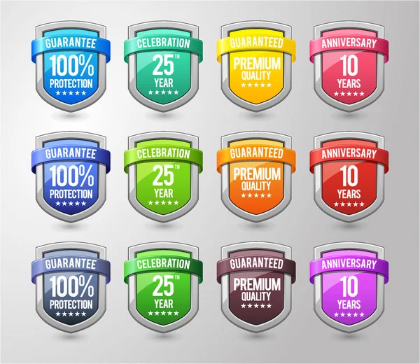 Shield Price tag collection — Stock Vector © imazyreams #70757519