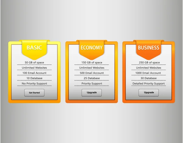 Table list for digital product Stock Vector by ©imazyreams 80005512
