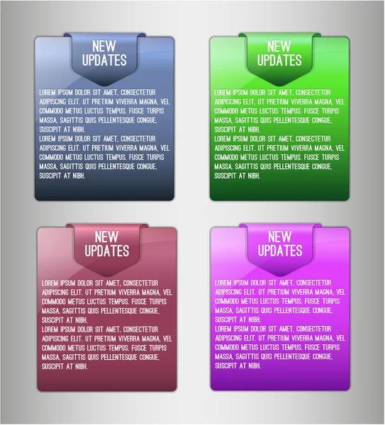 Web List Advertisement Templates Stock Vector Image by ©imazyreams ...