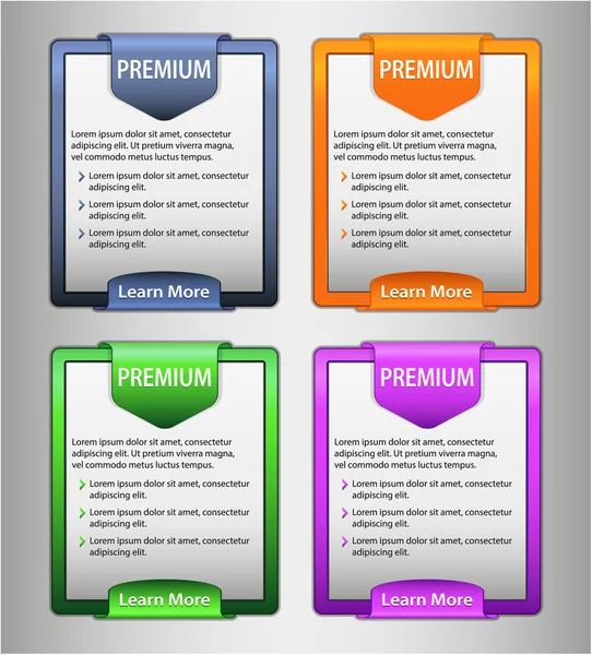 Web List Advertisement Templates Stock Vector Image by ©imazyreams ...