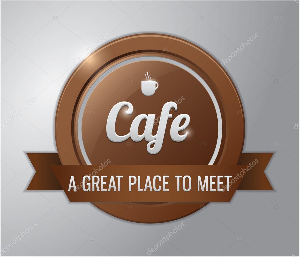 Coffee badge: cafe Stock Vector Image by ©imazyreams #80006346