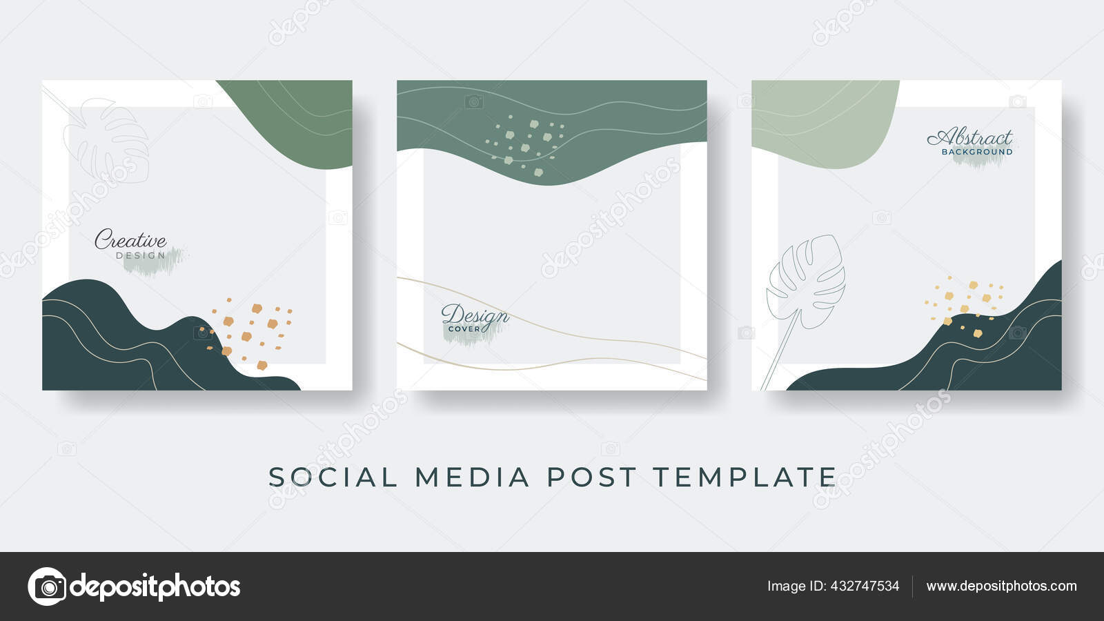 Social Media Stories Post Creative Vector Set Background Template Copy ...
