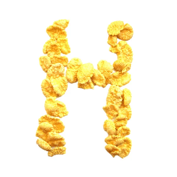 Corn flakes letter — Stock Vector © A_Almazova #58689671