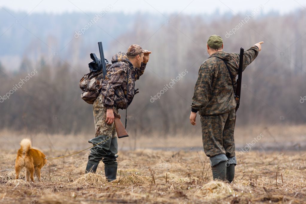 Two hunters — Stock Photo © RodimovPavel #58401833