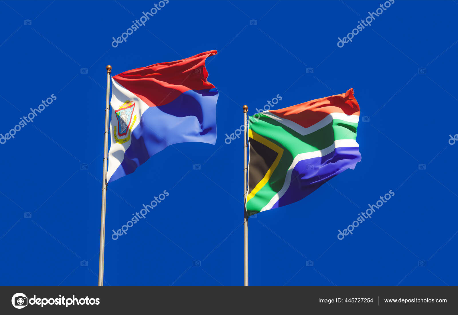 Flags Sint Maarten Sar African Artwork Stock Illustration by ©leo ...