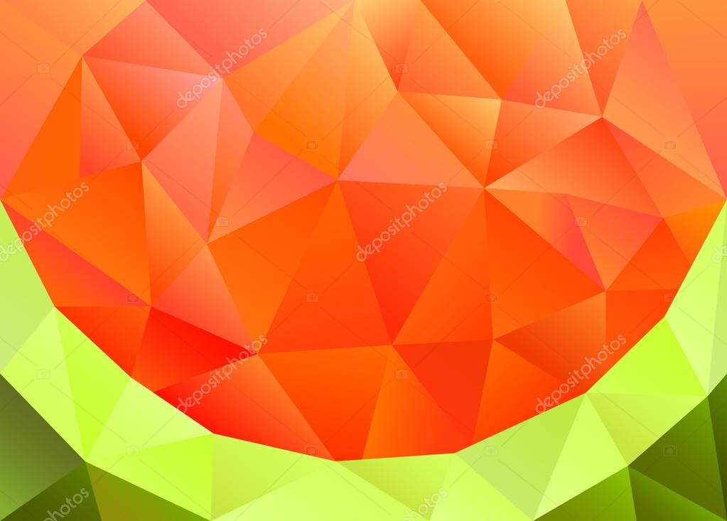 Low poly watermelon background Stock Vector by ©IgorKuUs 70990919