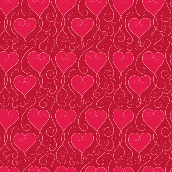Red heart pattern wallpaper — Stock Vector © alliesinteract #2810831