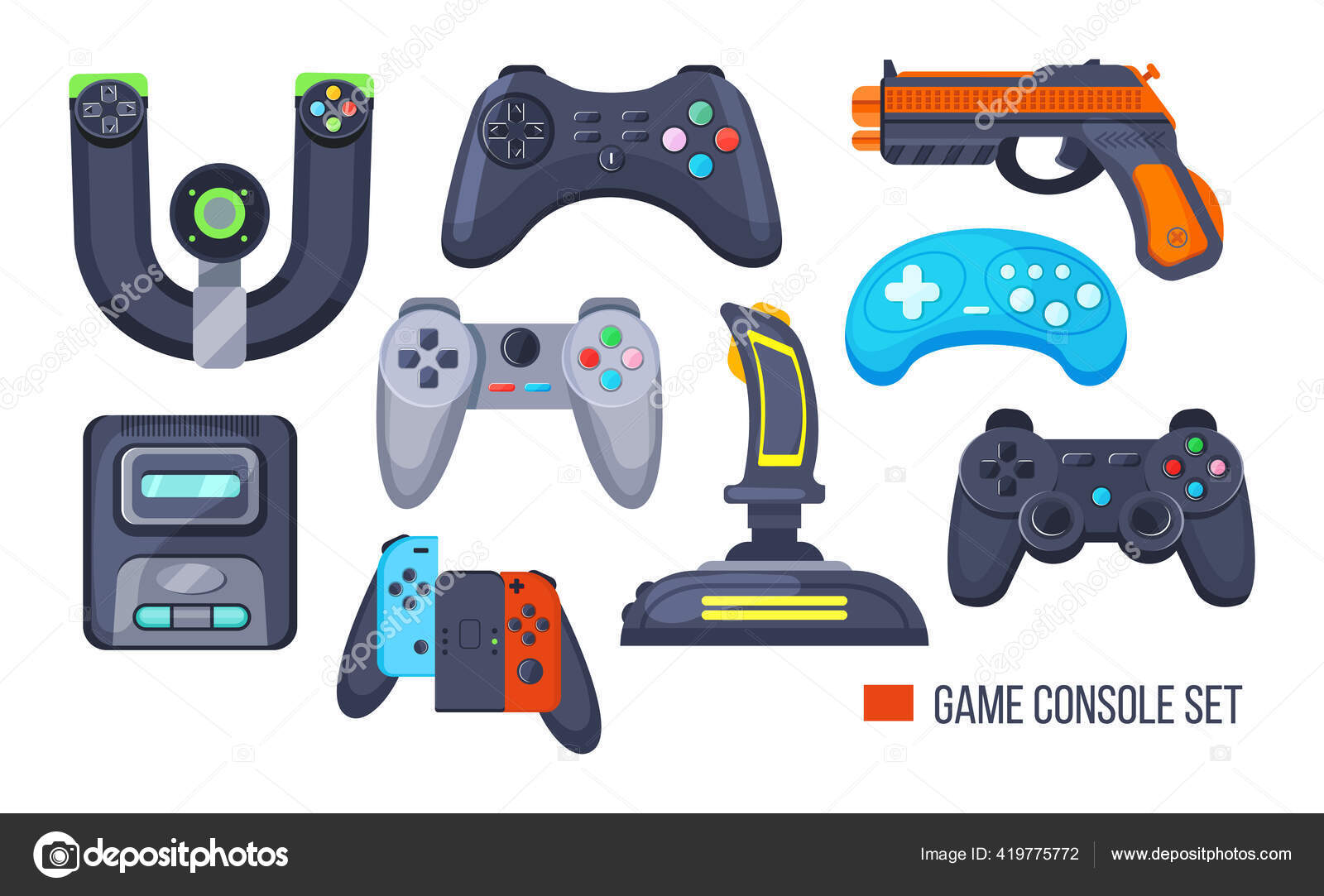 Video Game Console Vector