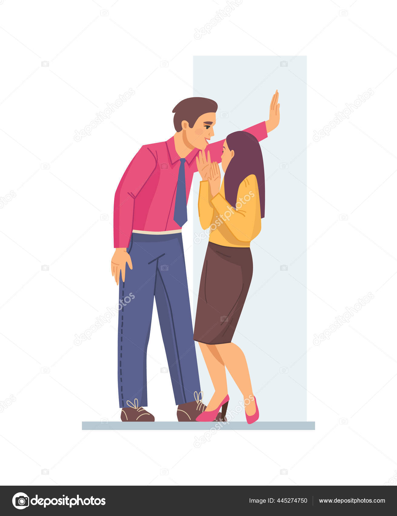 Situações Assédio Sexual Empregado Escritório Homem Assedia Mulher ...