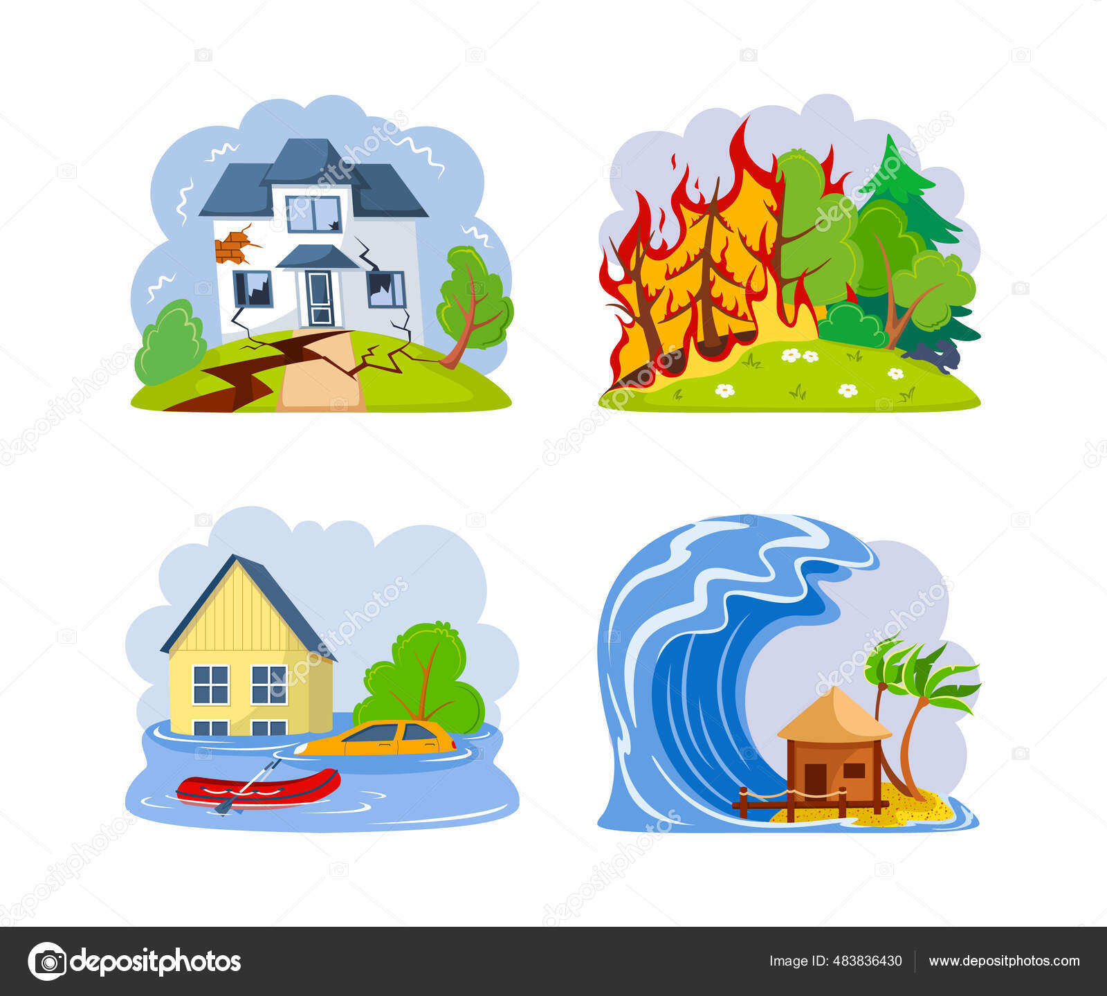 Natural Disasters Earthquakes Forest Fires Floods Tsunami Natural ...