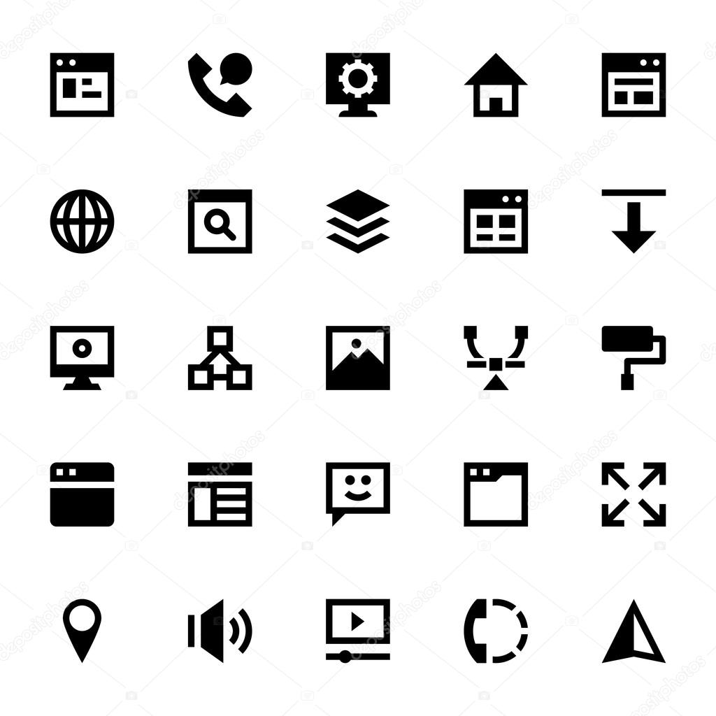 Web Design and Development Vector Icons 1 Stock Vector by ...