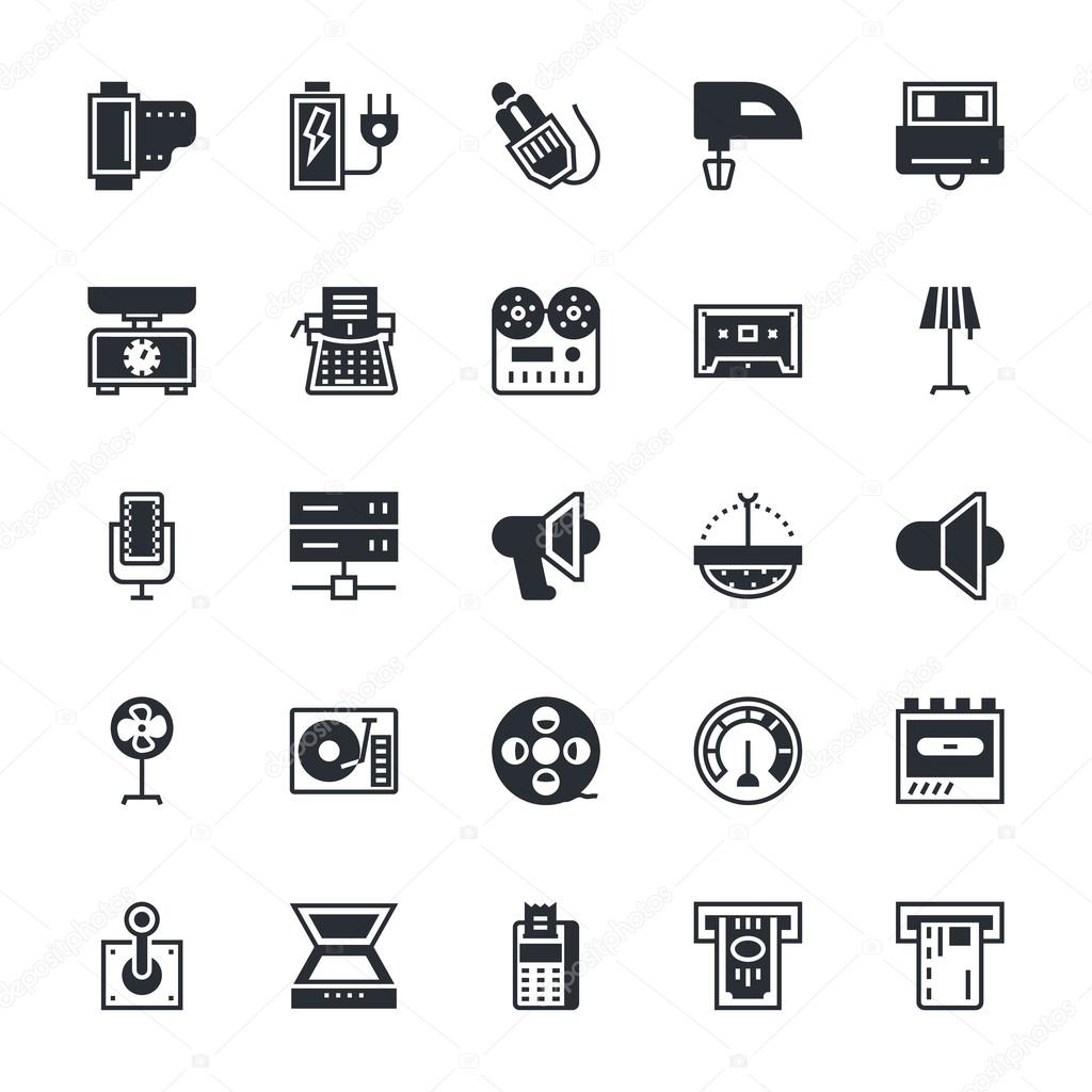 Electronics Vector Icons 7 — Stock Vector © creativestall #108273030 Electronics Vector Icons 7 — Stock Vector © creativestall #108273030